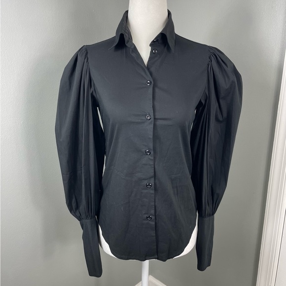2B.Rych | Tops | 2b Rych Statement Sleeve Button Down Blouse Size 2 ...